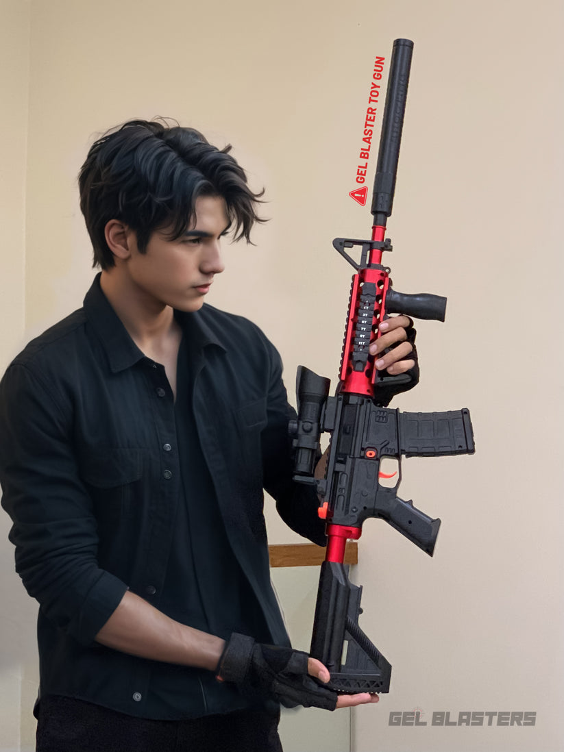 M4A1 RED&BLACK Gel Blaster Toy Gun – Gel Blasters India