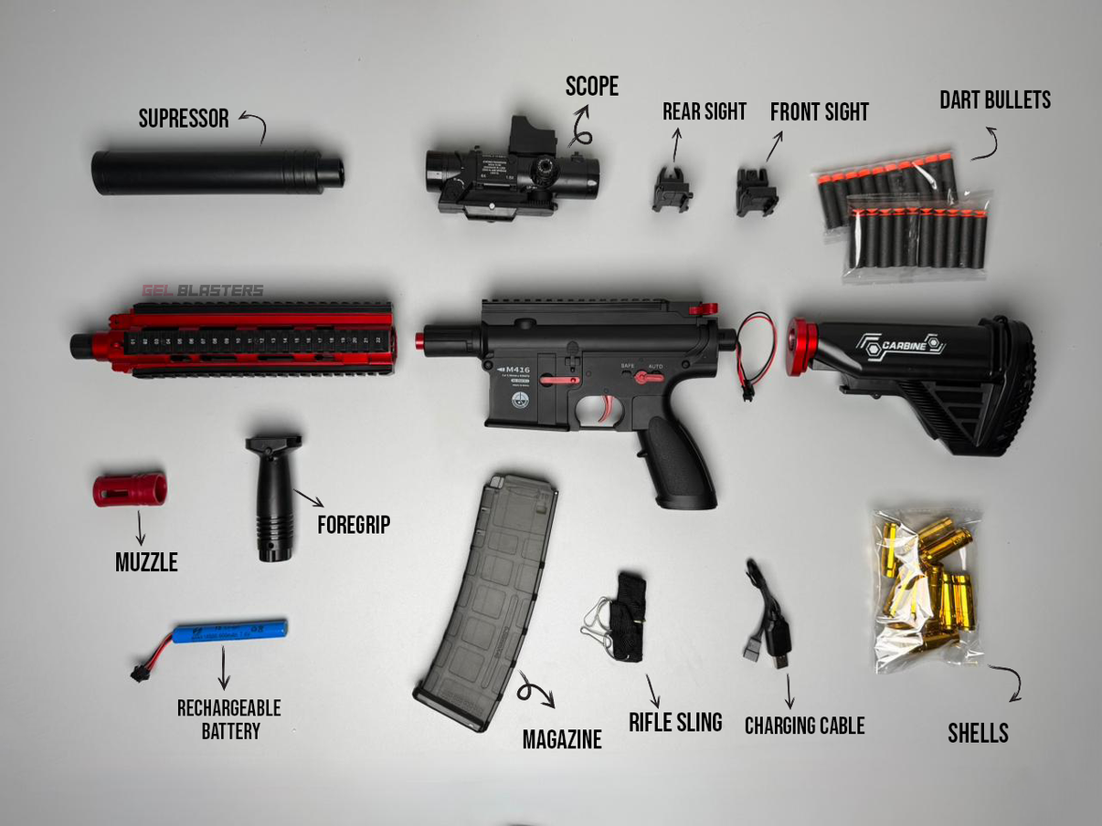 M4 Shell Ejecting Dart Gun – Gel Blasters India